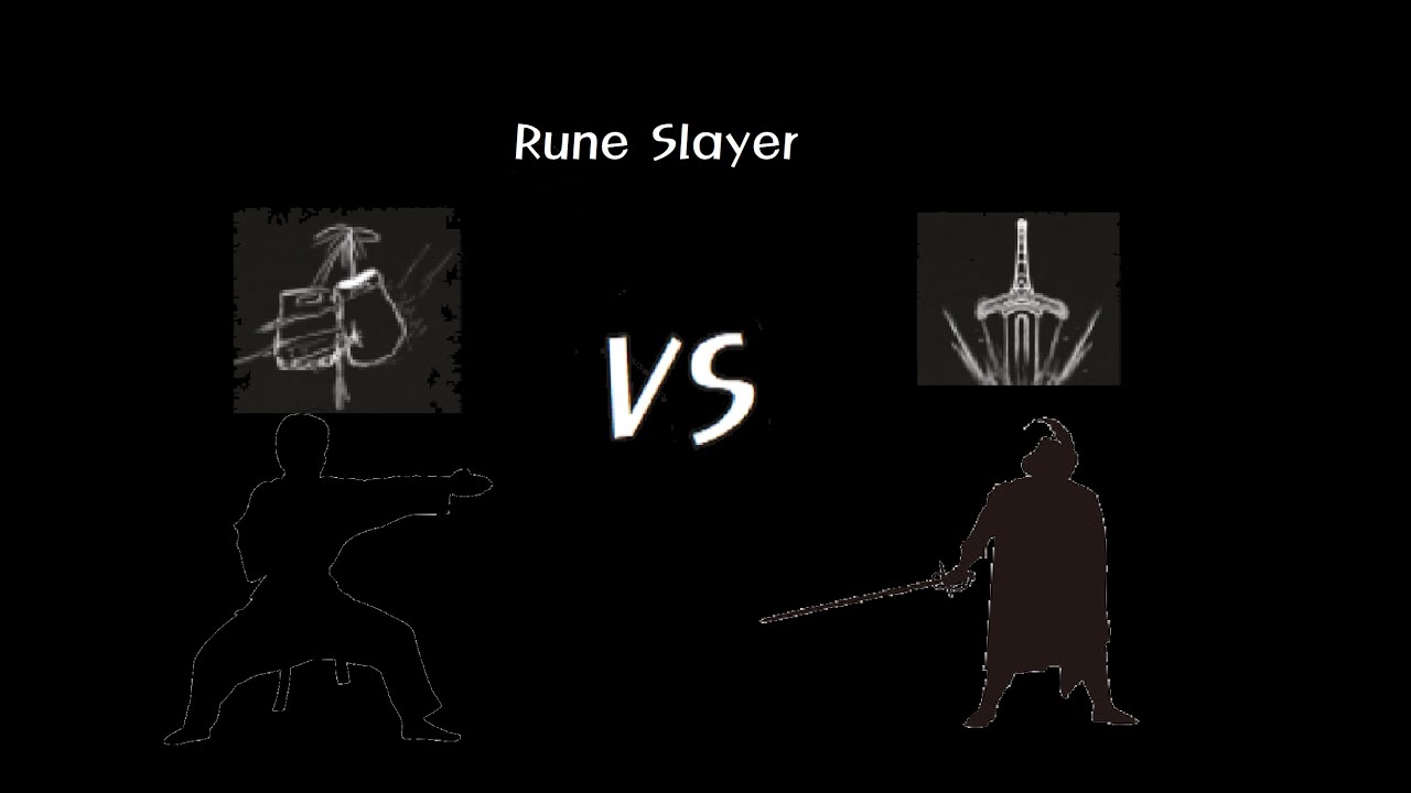 [Rune slayer] 무술가VS소드마스터/ Striker VS SwordMaster - YouTube