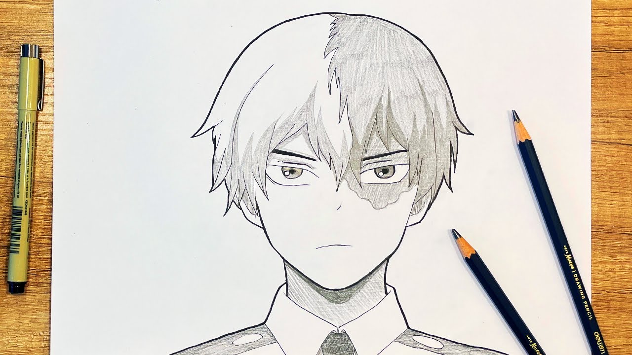 How to draw Todoroki Shouto | Boku no Hero Academia | anime drawing ...