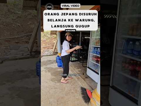 Cewek Jepang Gugup Disuruh Belanja ke Warung‼️ #reaksibule #shorts #viralvideo