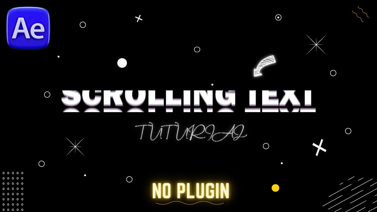 Scrolling Text Tutorial || After Effect || #logo #animation #viral # ...