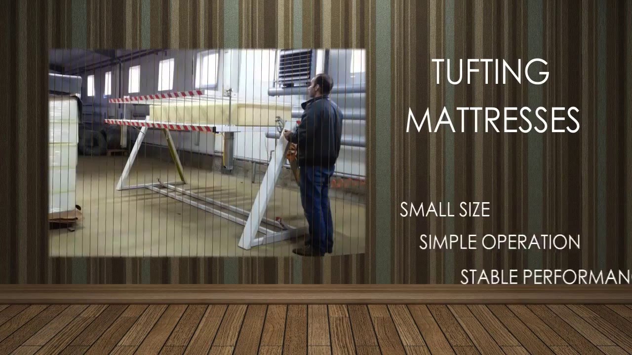 MATTERSON Mattress Tufting Machine - YouTube