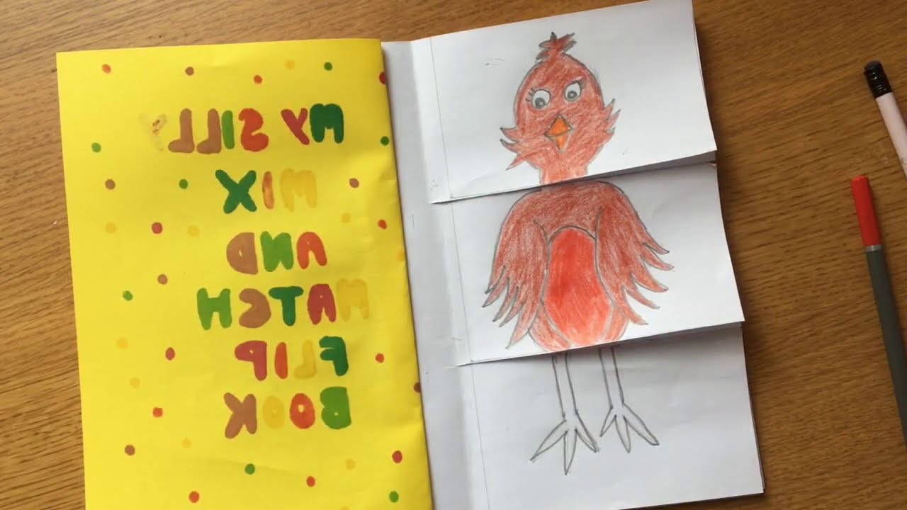 Make your own silly mix and match flip book (Handsworth Library Craft ...