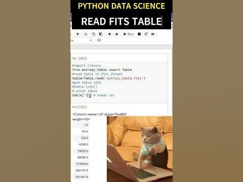 PYTHON DATA SCIENCE| PANDAS| ASTROPY FITS TABLE #youtubeshorts #coding ...