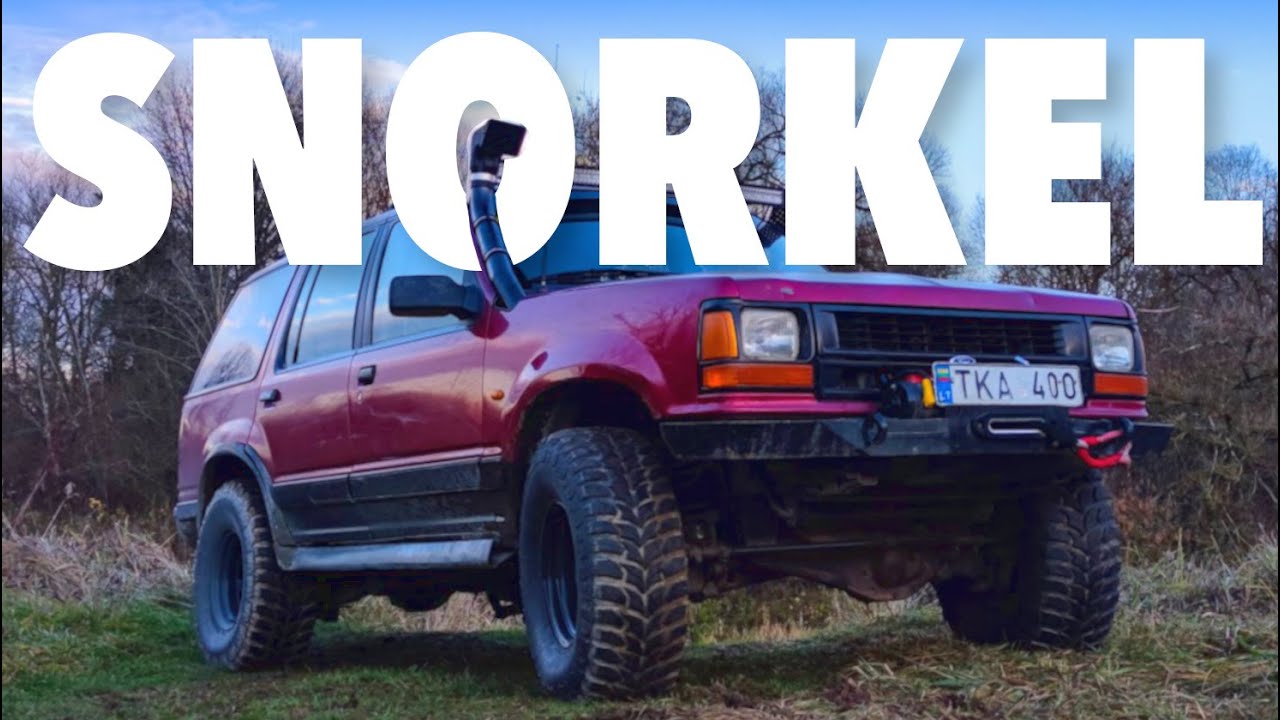 Modifying a 1994 Ford Explorer with a Homemade Snorkel - YouTube