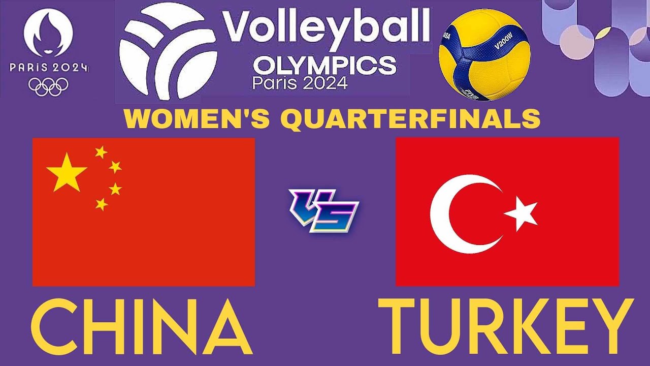 OLYMPIC WOMEN'S VOLLEYBALL LIVE │ CHINA vs TURKEY (Livescore) - YouTube