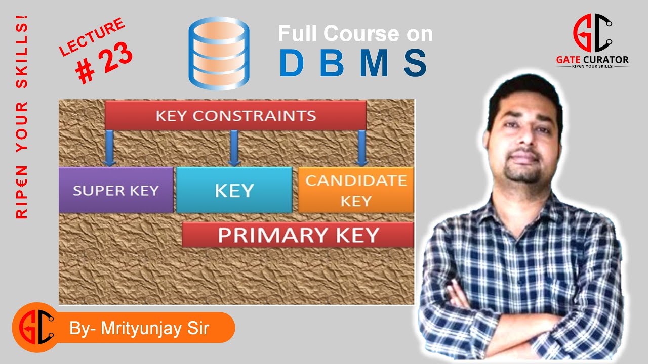 LECTURE #23 | #KEY CONSTRAINT | #SUPERKEY | #KEY | #CANDIDATE KEY | # ...