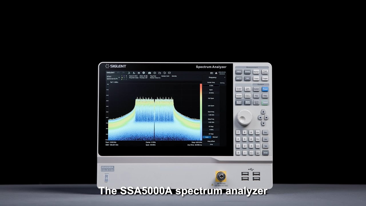Analizator widma do 26,5GHz Seria SSA5000A firmy Siglent - YouTube