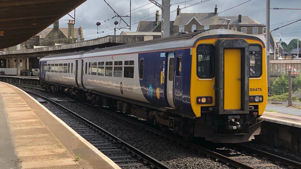 Northern Class 156 ‘Sprinter’ 156475 Departing Carnforth (12/07/23 ...