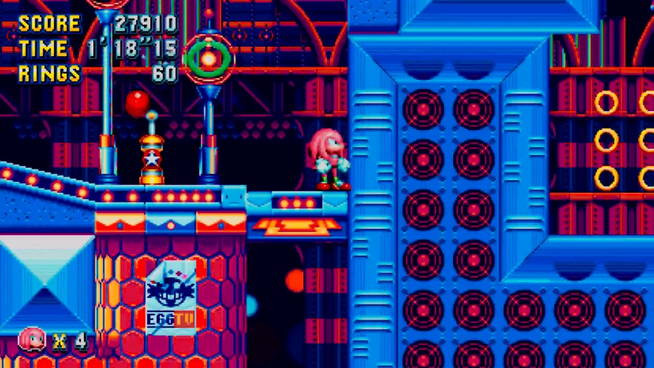 Sonic Mania Super Knuckles Gameplay! - YouTube
