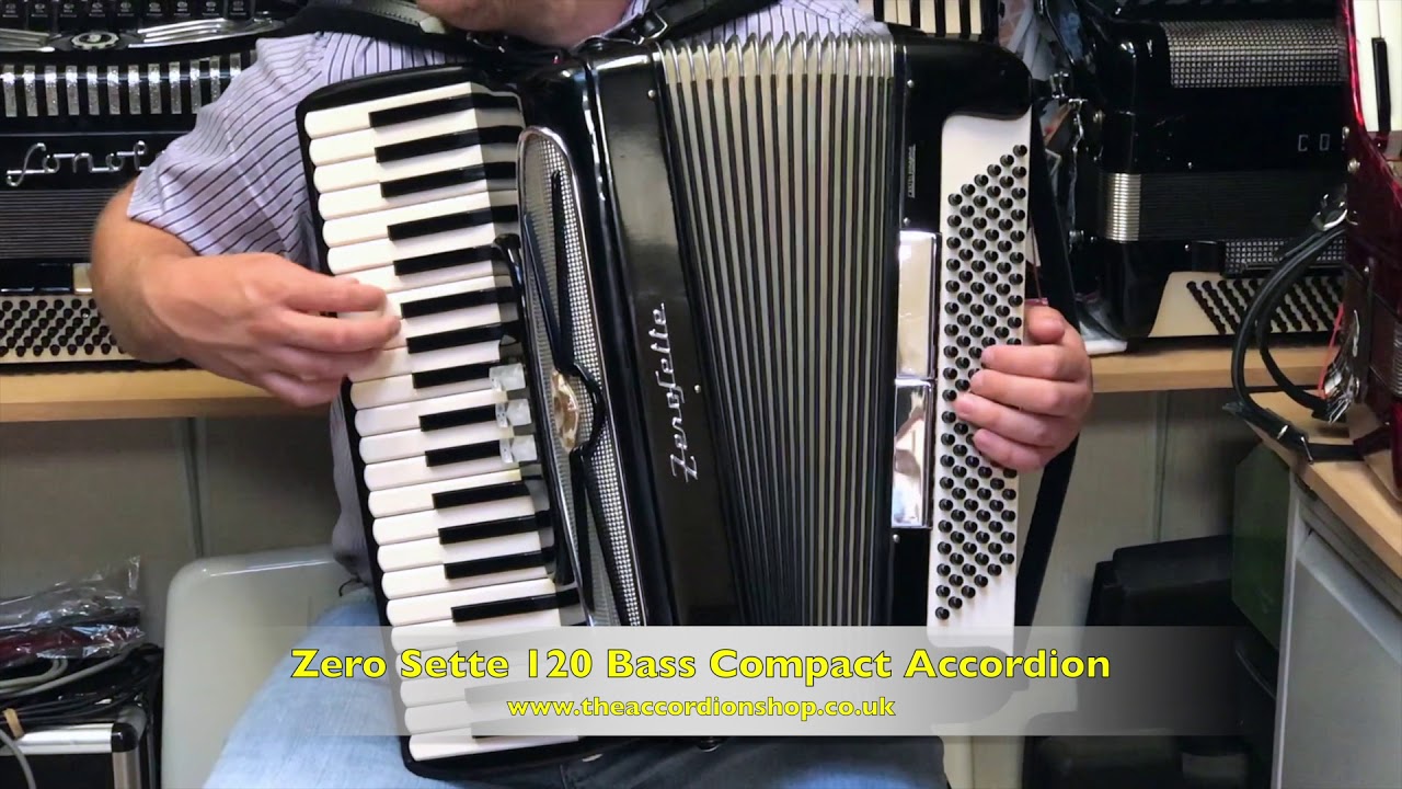 Zero Sette 120 Bass Compact Accordion - YouTube