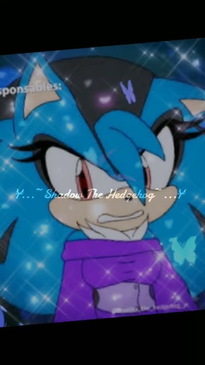 【💙~•sasha The Hedgehog•~💜】edit Mio Capcut Sasha Sonadow Like