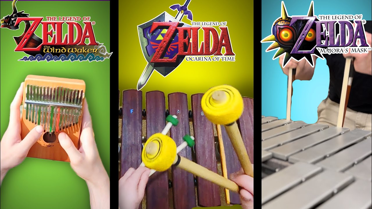 9 Zelda Songs on PERCUSSION instruments! - YouTube