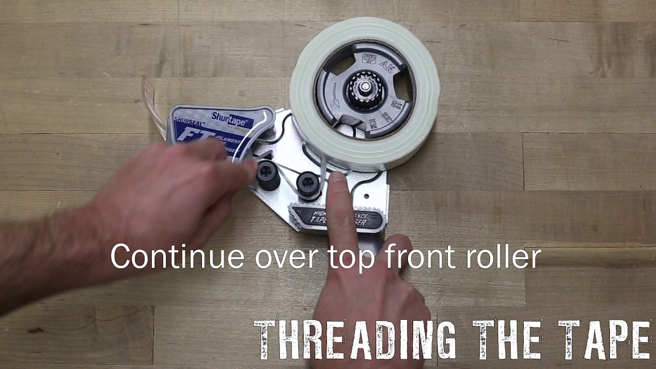 Threading the Tape - Filament Tape Hand Dispenser - YouTube