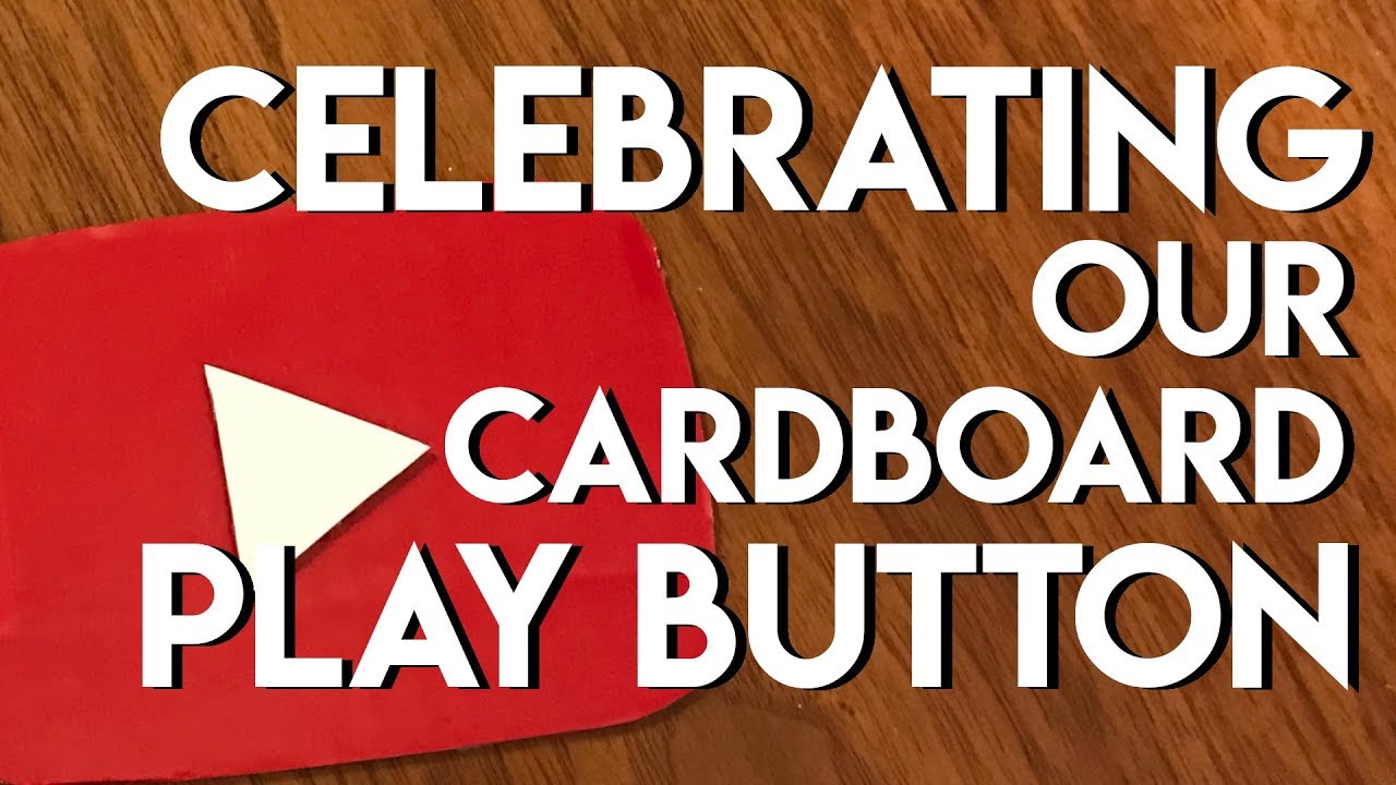 Cardboard Play Button - YouTube