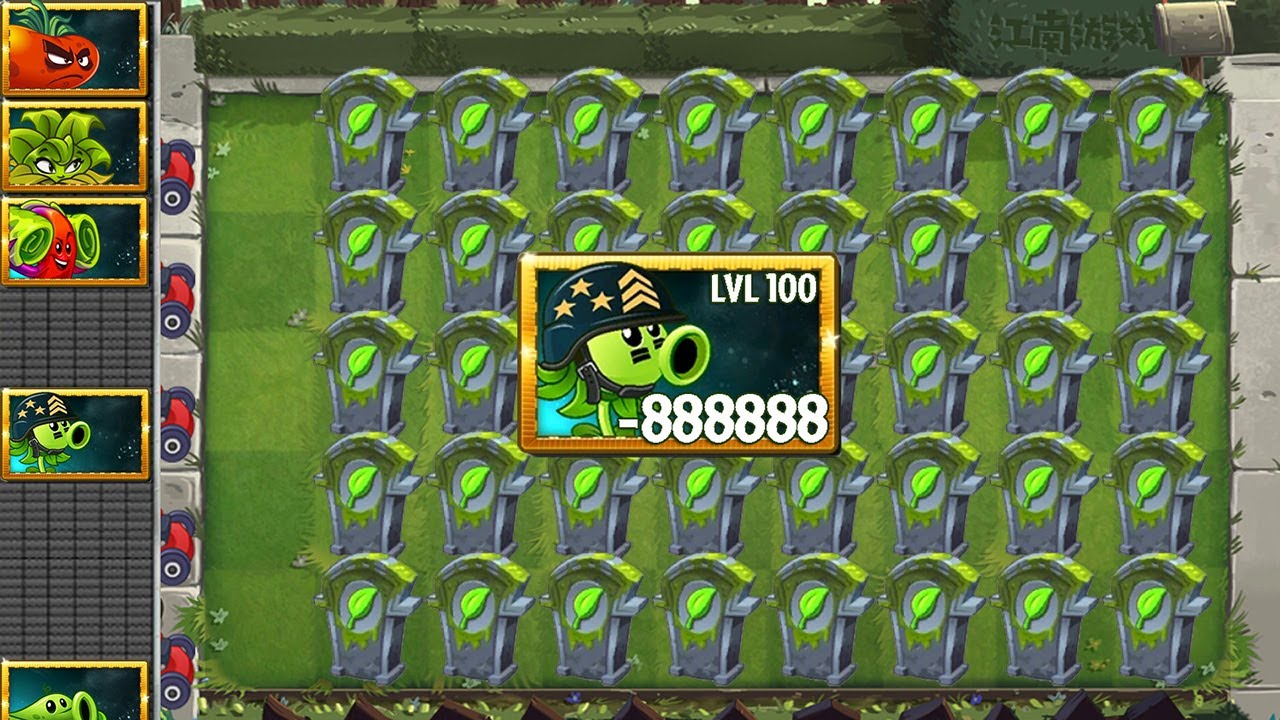 PvZ2 Challenge -All Plants LV1 Using 1 Plant Food Vs 99 Plant Food ...