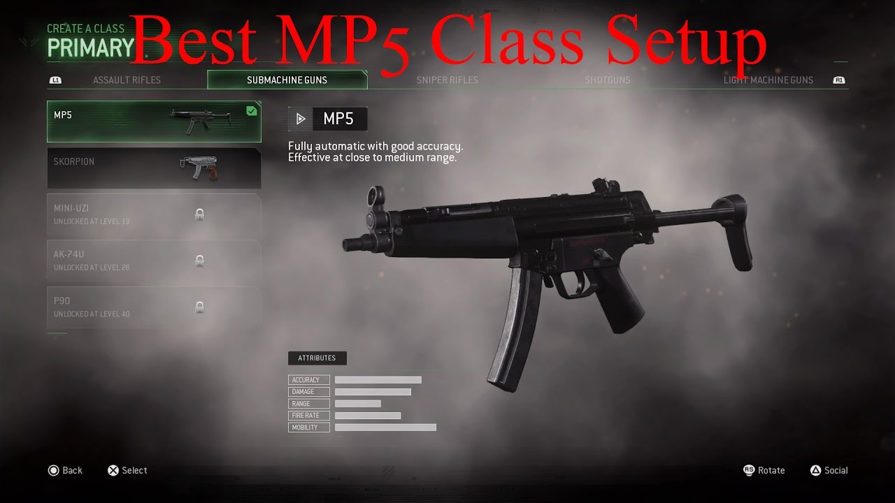 Best MP5 Class Setup! - (Modern Warfare Remastered) - YouTube