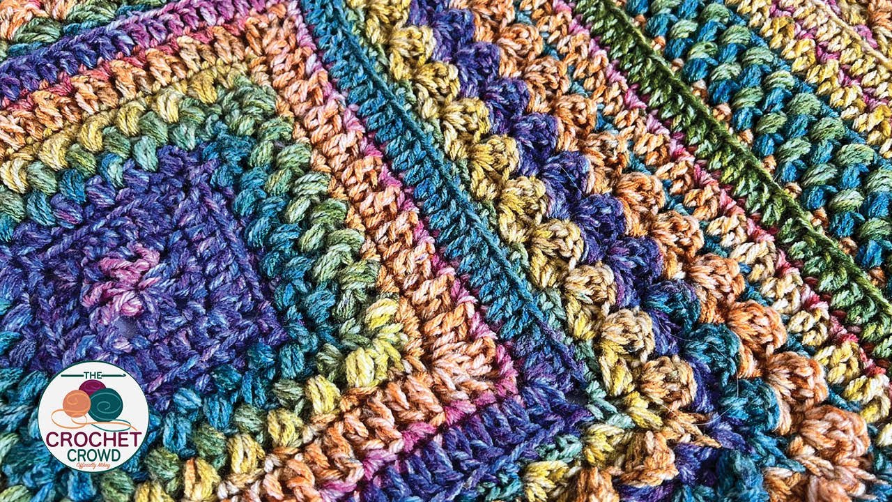 Stitch Sampler Fun! Red Heart Bitty Stripes Blanket Pattern & Tutorial ...