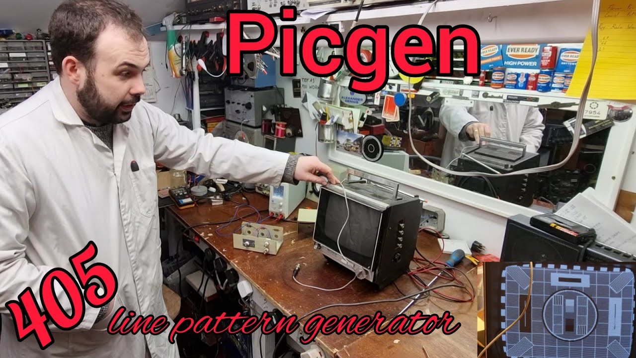 Picgen 405 line pattern generator. - YouTube