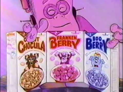 Monster Cereal (1986) Television Commercial Franken Berry & Count ...