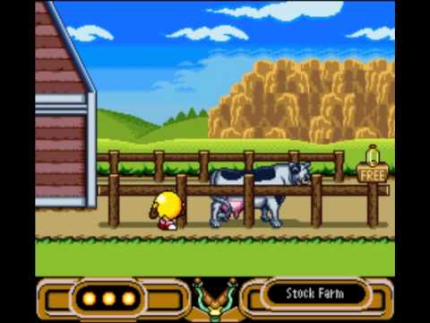 pacman goes to a farm and gets milk - YouTube
