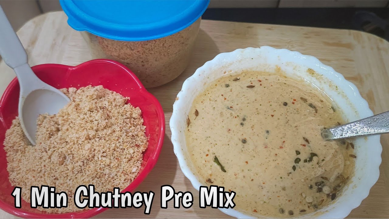 Chutney Ready Mix Recipe || Pre Mix Chutney Powder-Travel Recipe ...