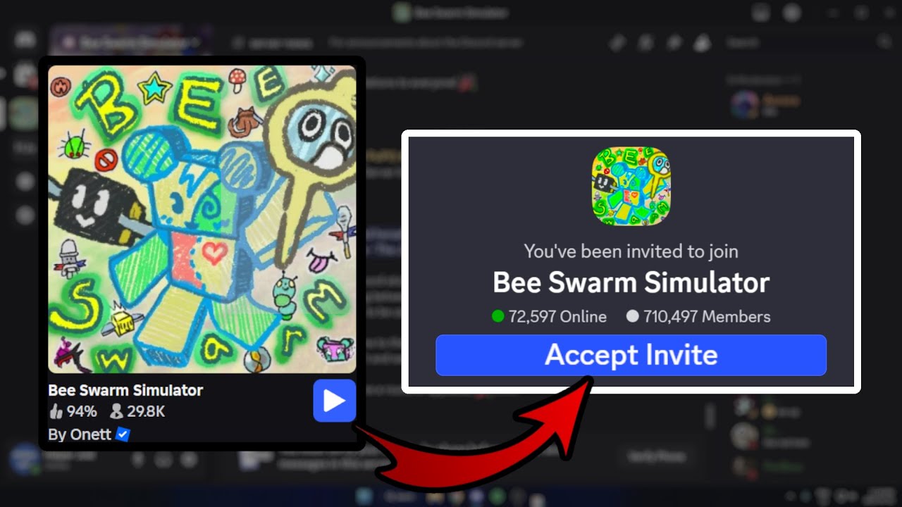 How To Join Bee Swarm Simulator Discord Server - YouTube