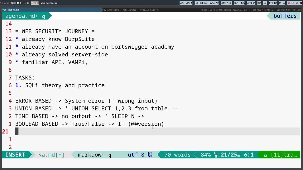 Web Security. PortSwigger SQL Injection, p1 - YouTube