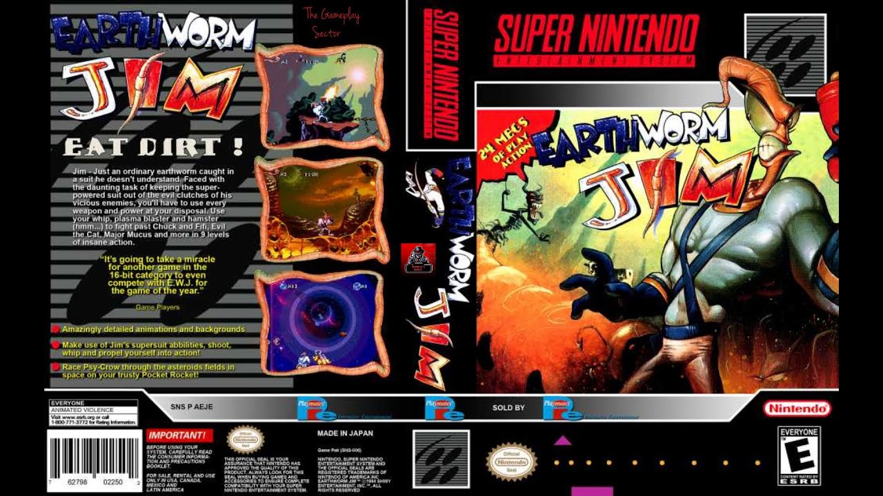 Earthworm Jim Gameplay |SNES| With Commentary - YouTube