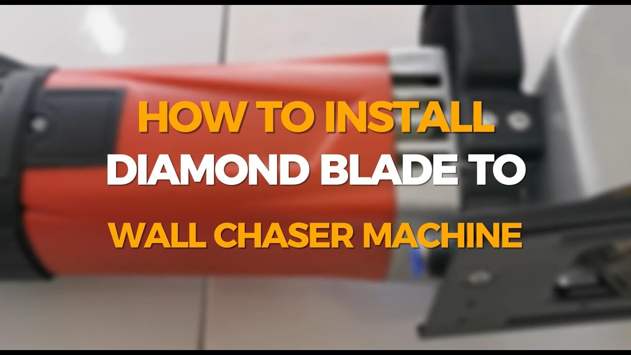 How to install diamond blade to wall chaser machine ft. Toppro MC-GM125 ...