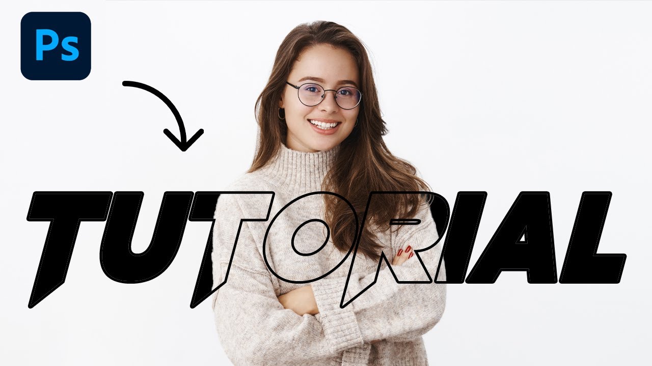 How to make Transparent Text Effect in photoshop | Text effect ...