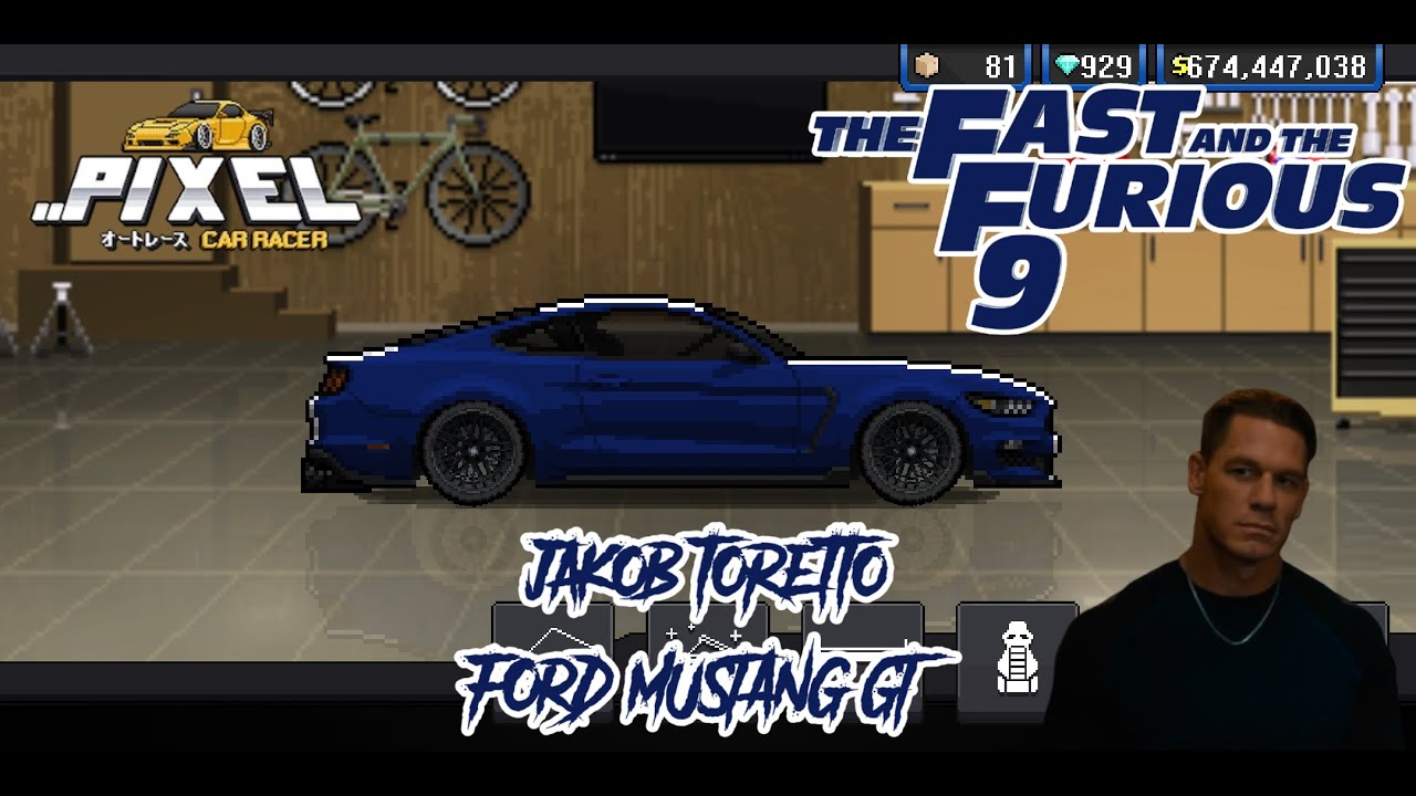 PIXEL CAR RACER - JAKOB TORETTO'S FORD MUSTANG GT!!! - YouTube