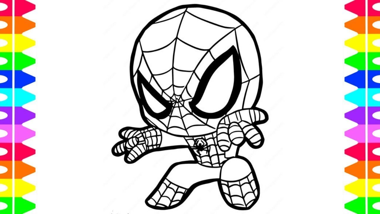 How to Draw Spider Man l Drawing Video Spider Man for Kids Toddler Fun ...
