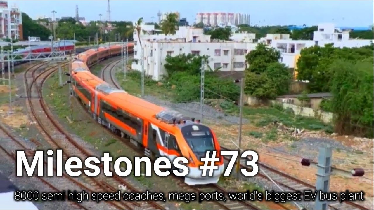 India to build 8000 semi high speed coaches, World's biggest EV bus ...