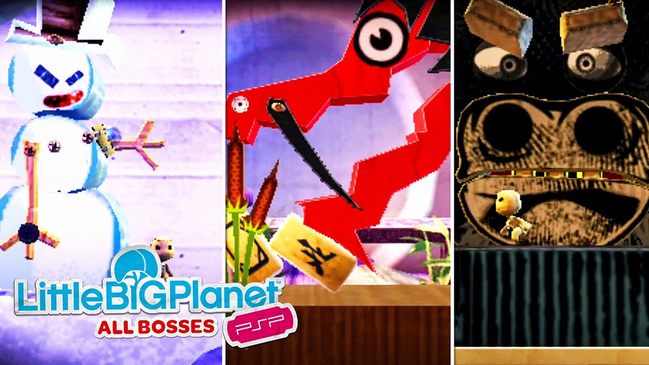 LittleBigPlanet PSP All Bosses - YouTube