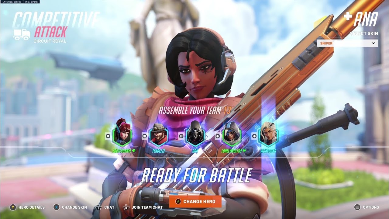 Overwatch 2 Competitive Xbox Series S Gameplay 27 Ana & Zenyatta On ...