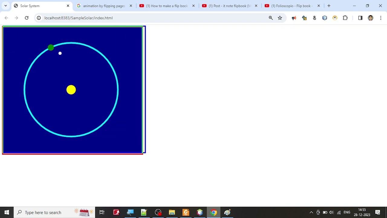 BCA IV Sem CMA Lab Part A 5 Web Page To Model Solar System Using BCA IV Sem CMA Lab Part A 5 Web Page To Model Solar System Using