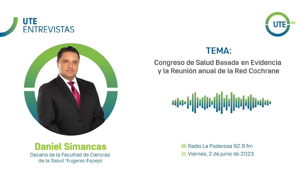 UTE ENTREVISTAS | DANIEL SIMANCAS, DECANO DE LA FACULTAD DE CIENCIAS DE ...