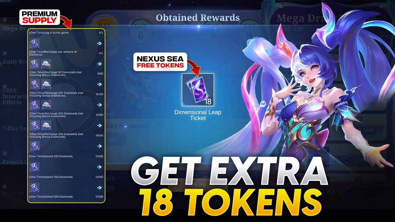 18 EXTRA FREE TOKENS! Nexus Sea Event MLBB | FREE Skin Guaranteed 🔥 ...