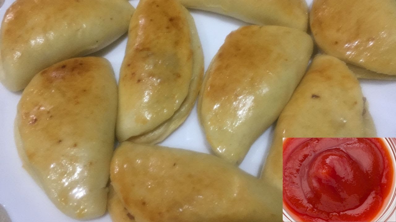 Baked Creamy Chicken Half Moon Recipe | Chicken Half Moon Patties - YouTube
