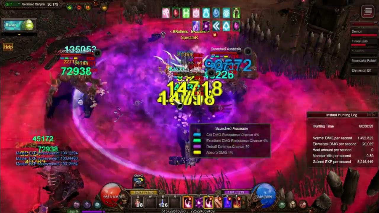 Renewal Magic Gladiator Mu online - pvm hunting high maps - YouTube