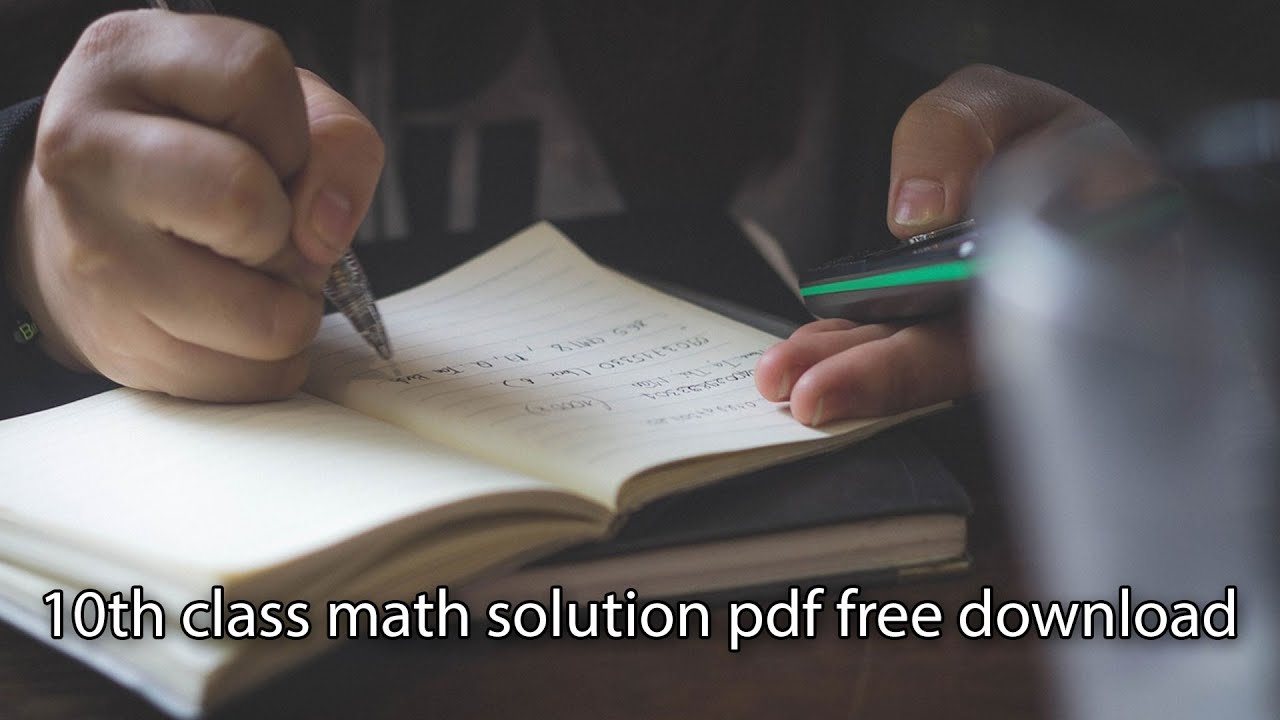 10th class math solution pdf free download - YouTube