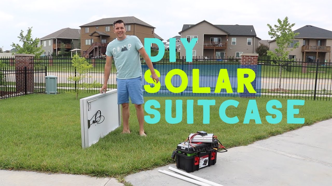 DIY Solar Suitcase || RV Solar Panels || Portable Solar Power - YouTube