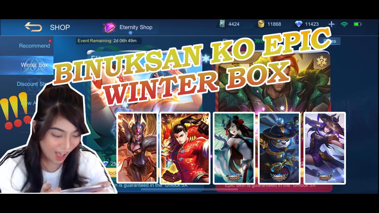 Winter Box Epic Skin | 9k Diamonds | Mobile Legends - YouTube