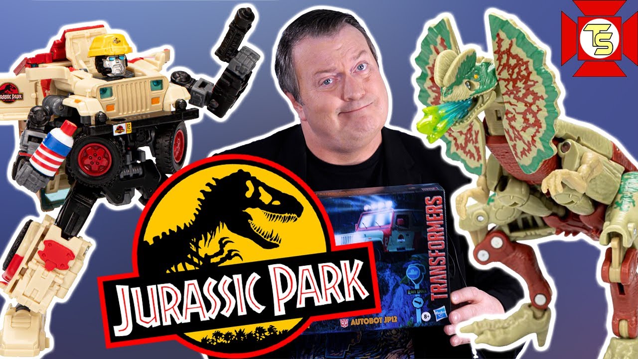 TRANSFORMERS x JURASSIC PARK Autobot JP12 & Dilophocon Review - YouTube
