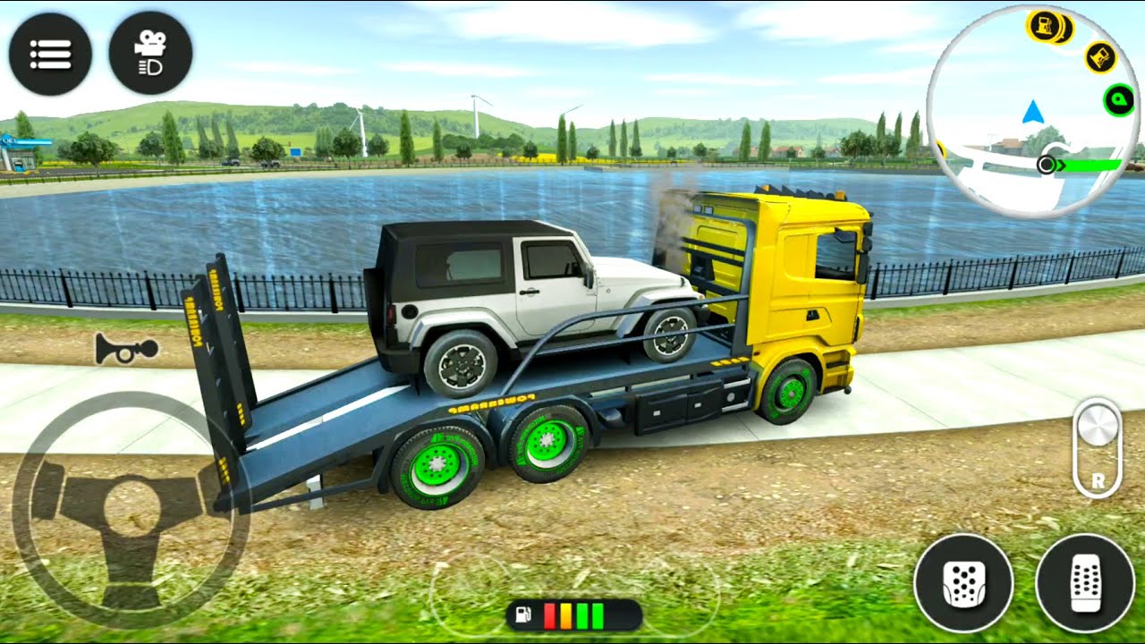 Drive Simulator #2: Transporter Tow Truck and Pickup Cargo Driving ...