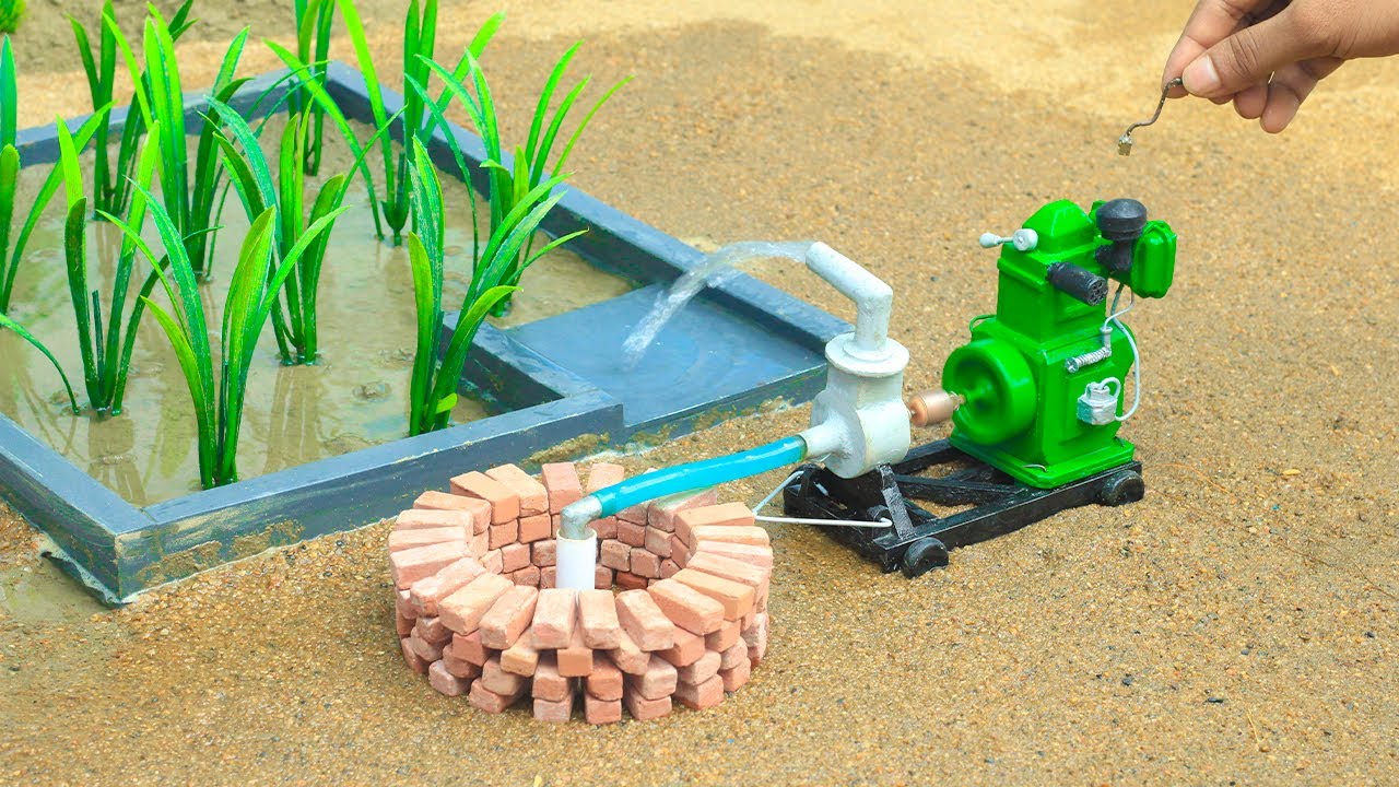 Diy Tractor Mini Well Water Pump Diesel Engine Make Mini Tractor ...
