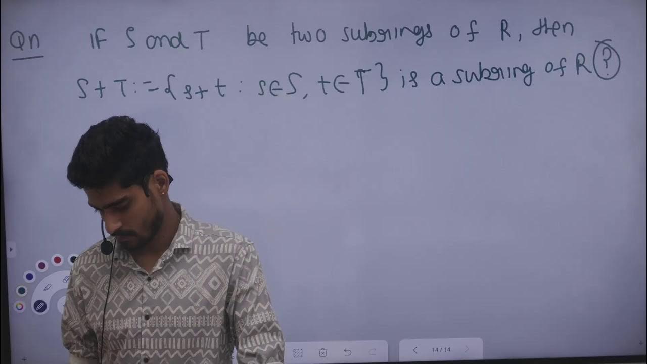 RING THEORY 2 | CSIR NET | GATE | IIT JAM | #csirnetmaths #gate | MANISH GOKANI - YouTube