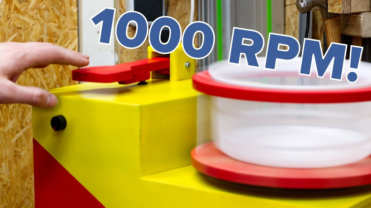 Making a 1000 RPM Salad spinner! - YouTube