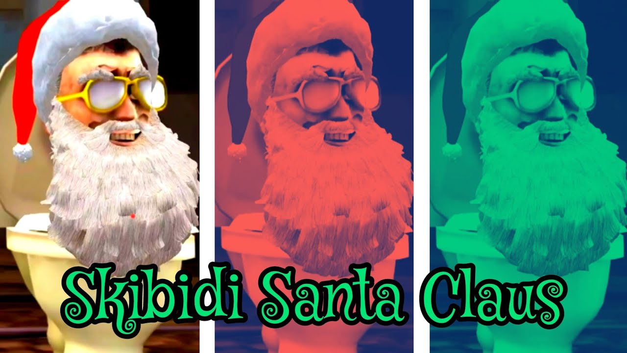 Skibidi Santa Claus | funny color battle - YouTube