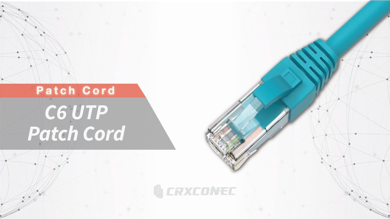 High Performance Pre-Terminated C6 UTP Unshielded Patch Cord - YouTube